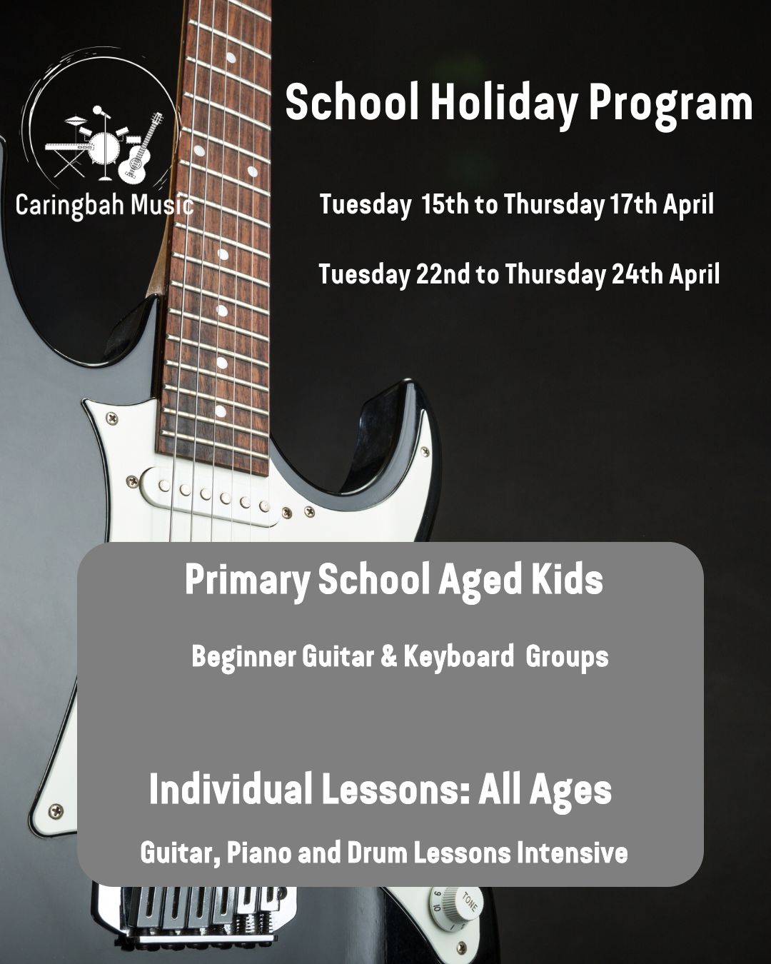 Beginner Guitar Group Holiday Program | Caringbah Music