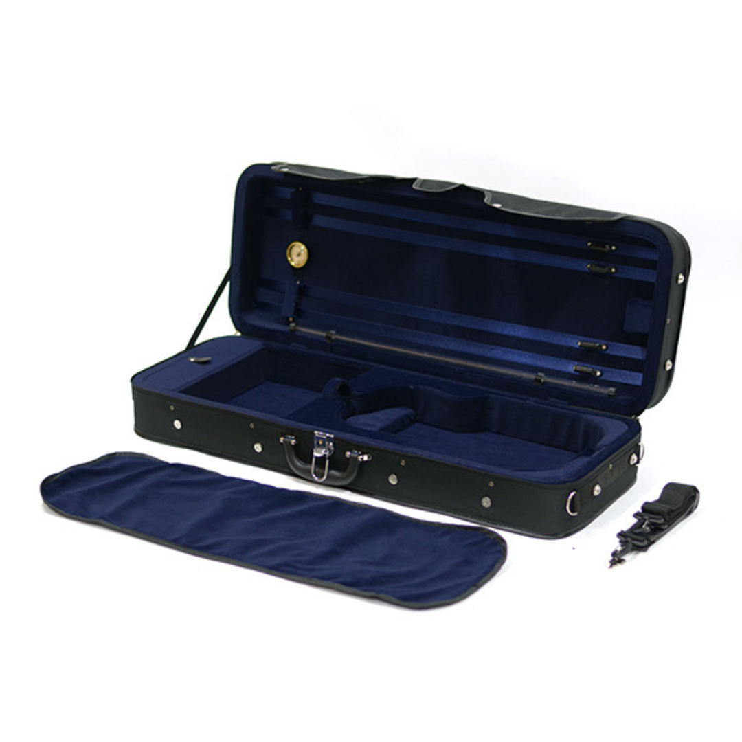 Oblong Viola Case- TG Hill-Style Black/Blue 16inch | Caringbah Music